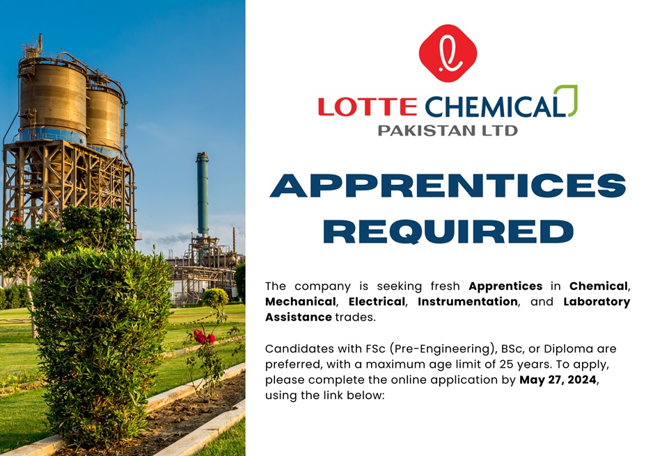 Current Vacancies | LOTTE Chemical Pakistan Ltd.